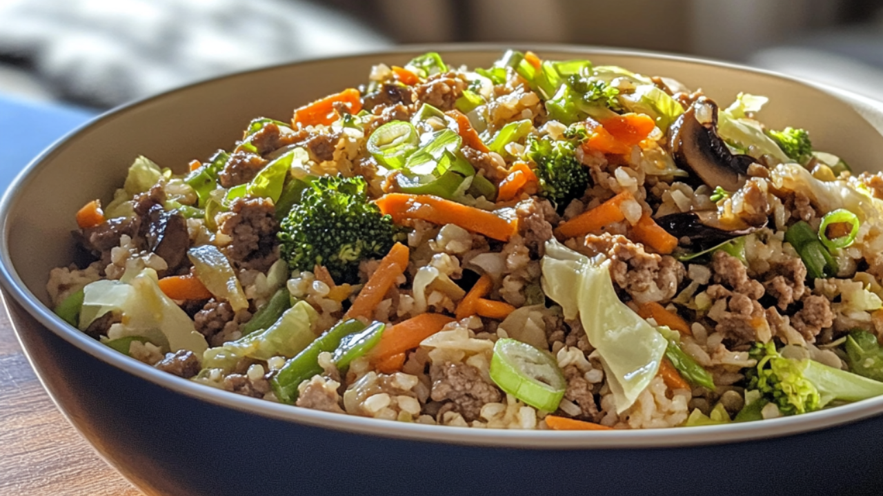Eggroll in a Bowl with Broccoli Rice – Truffle Shuffle